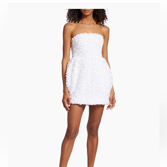 Rotate | Dresses | Rotate Birger Christensen 3d Flower Dress In White ...